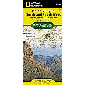 Grand Canyon, North and South Rims [Grand Canyon National Park] (National Geographic Trails Illustrated Map)