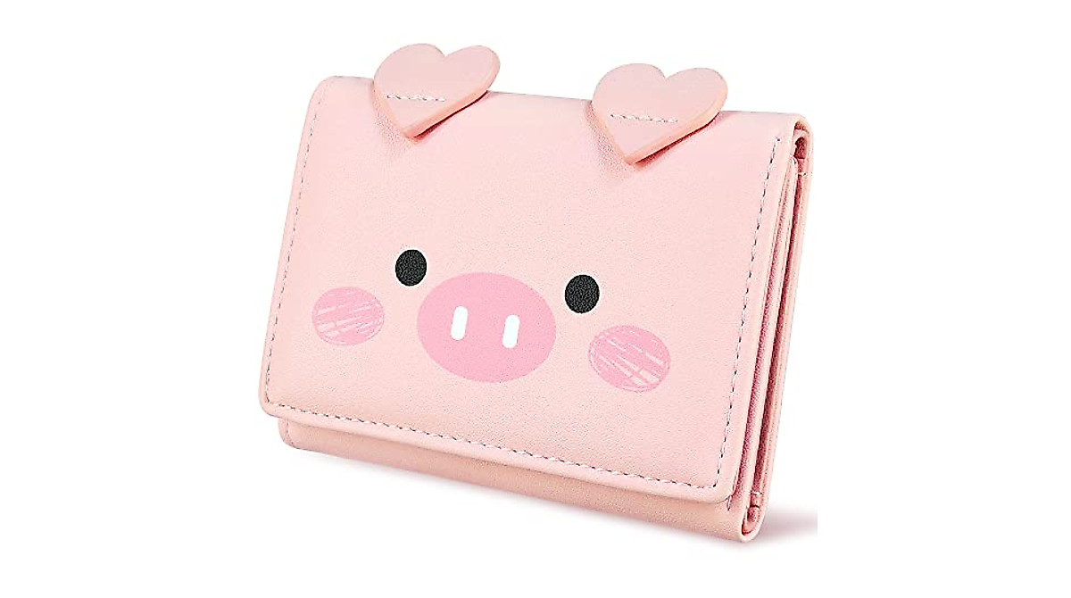 CONISY Cute Pig Wallets for Women - RFID Blocking & Slim