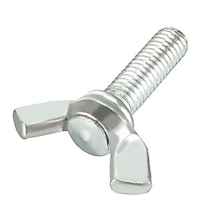 uxcell Wingbolt Butterfly Wing Thumb Hand Screws Bolts M6x20mm 1mm Pitch Carbon Steel 10pcs