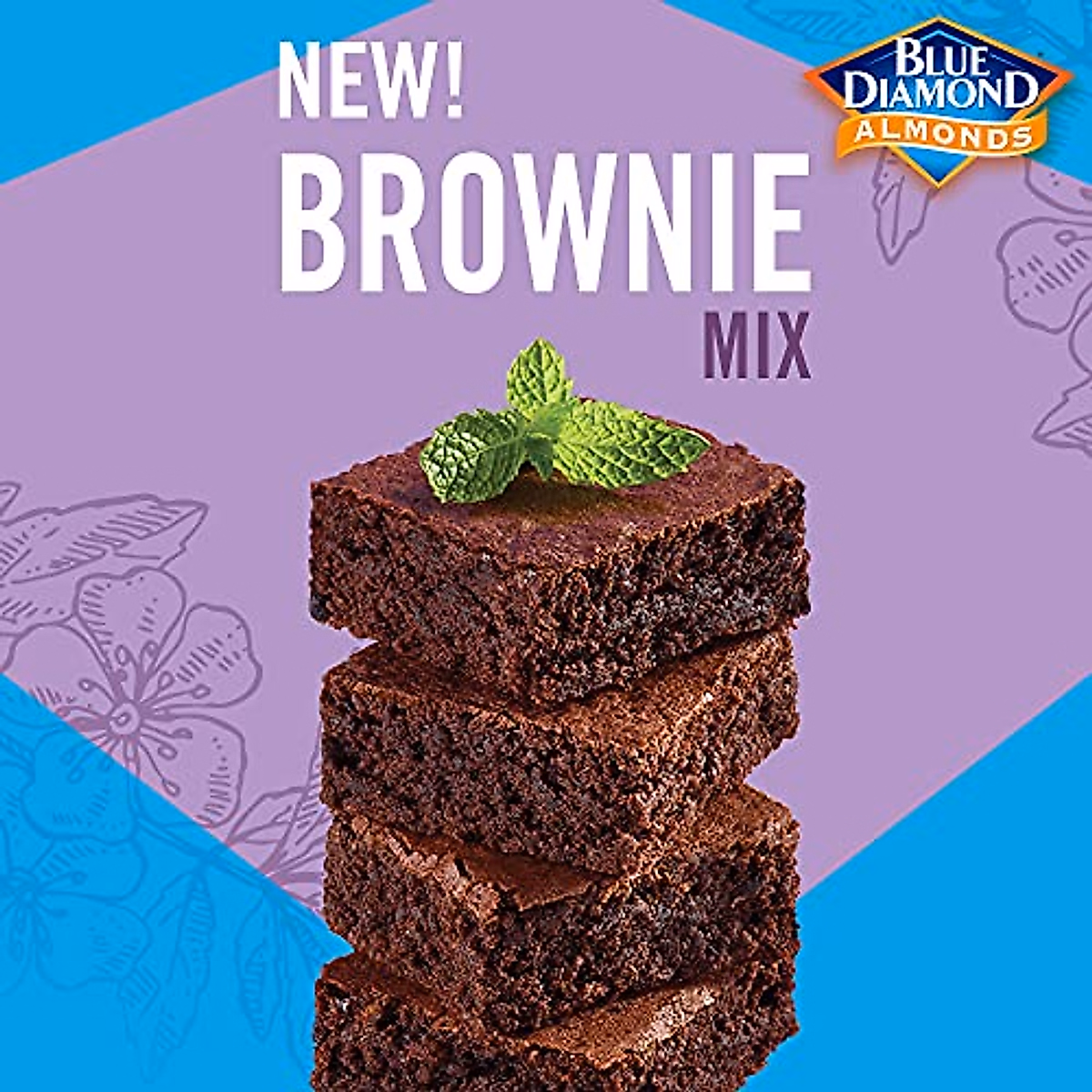 Blue Diamond Almonds Gluten-Free Almond Flour Baking Mix, Chocolate Brownie, Multicolor, 13.1 Oz