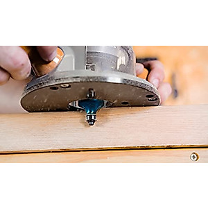 BOSCH 85594M 1-1/4-Inch Diameter 43/64-Inch Cut Carbide Tipped Roundover Router Bit 1/2-Inch Shank