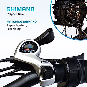 POLARNA Electric Bike for Adults 20" ebike 750W Motor Samsung 48V 30Ah Removable Battery Fat Tire Electric Bike Mountain Beach Snow Bike 30MPH…