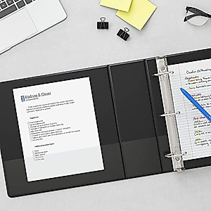 Staples 2661502 Standard 2-Inch 3-Ring View Binders Black 6/Carton (26443Ct)