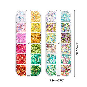 ✪ Glitter Sequins Party Decoration Resin Jewelry Making Supplies DIY Slime Crafts