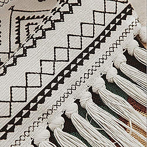 Kingrol 2 Pack Geometric Moroccan Area Rugs, Cotton Rugs for Kitchen Living Room Bedroom Bathroom Laundry Room, 2 x 3 Feet, 2 x 4.2 Feet