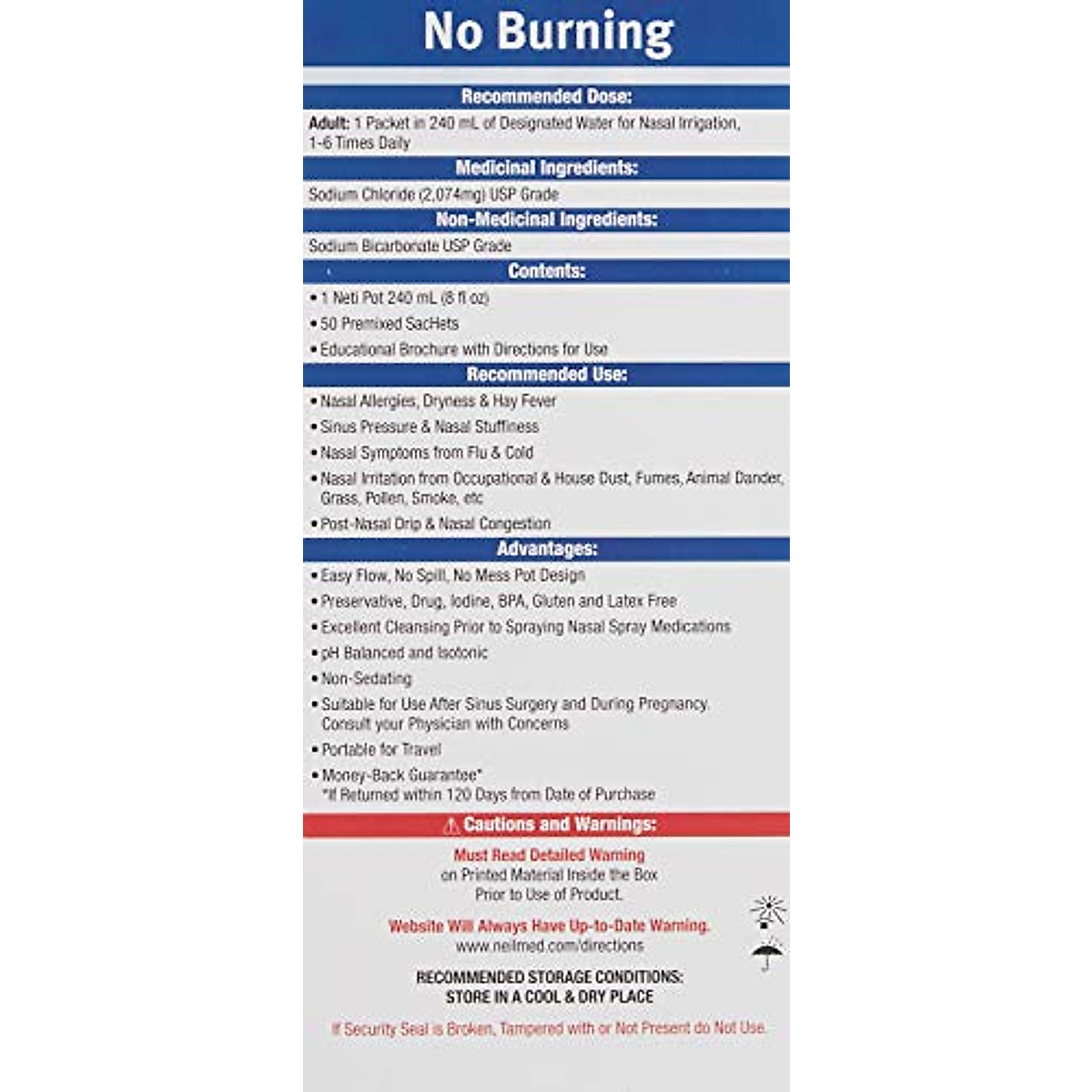 NeilMed Nasaflo Porcelain Neti Pot, 50 Count (packaging may vary)