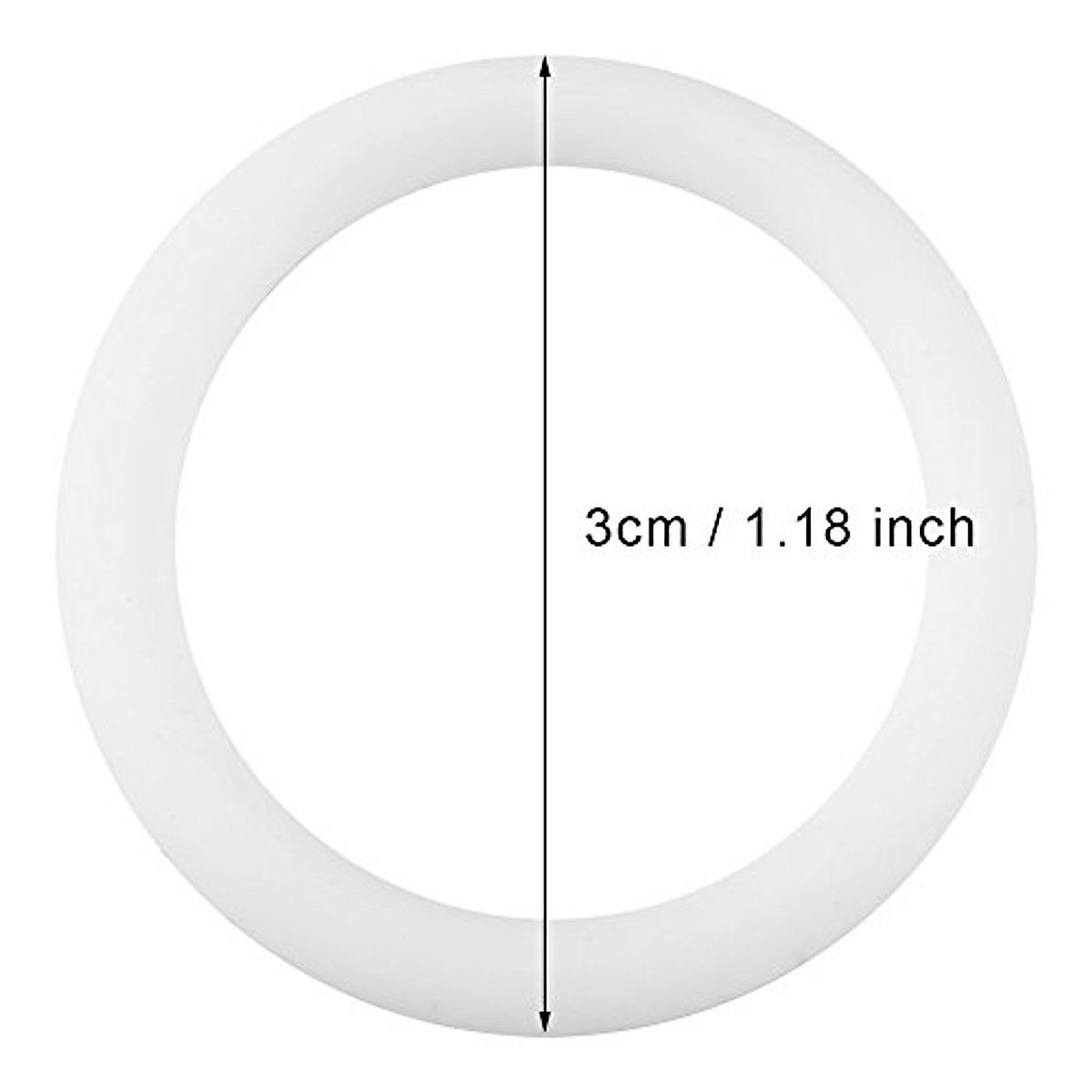 20Pcs Baby Pacifier Chain Clips Adapter Holder Soft Baby Relief Holder Rings Birthday Shower Gift