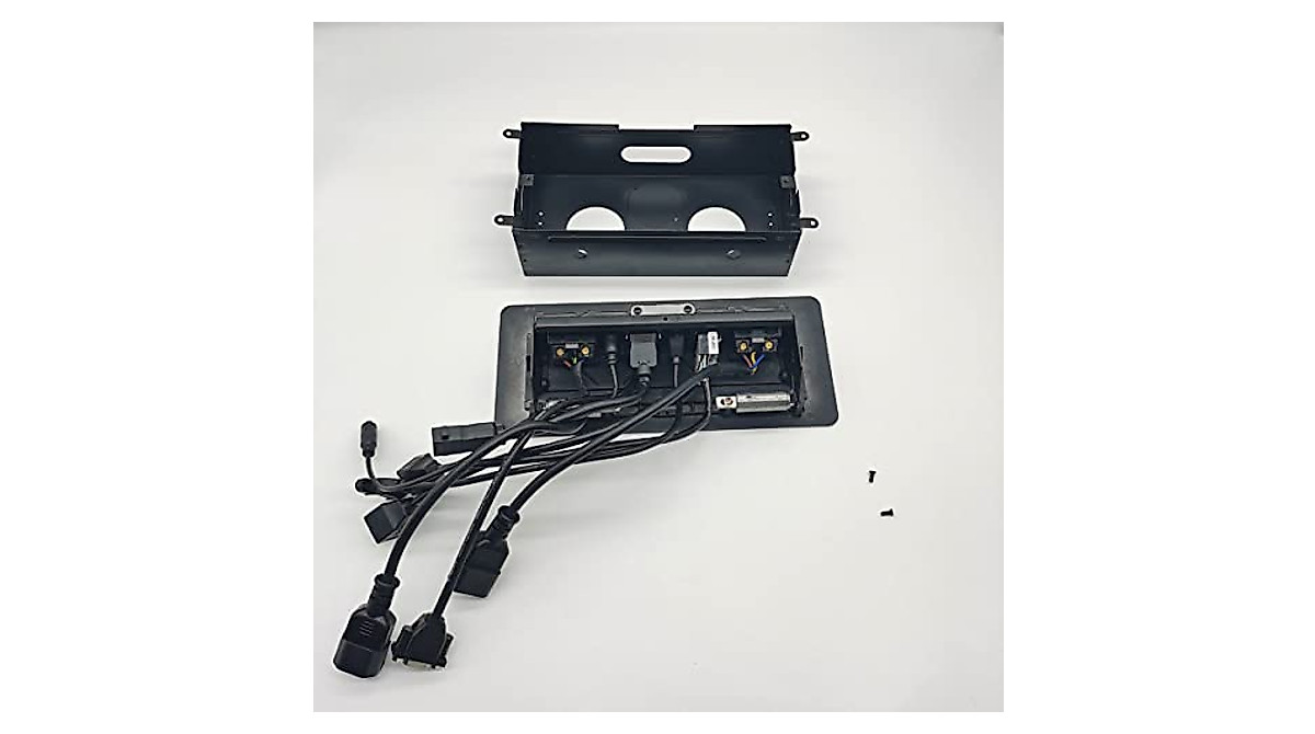 Pop Up Outlet Desktop Connection Box for Conference Rooms