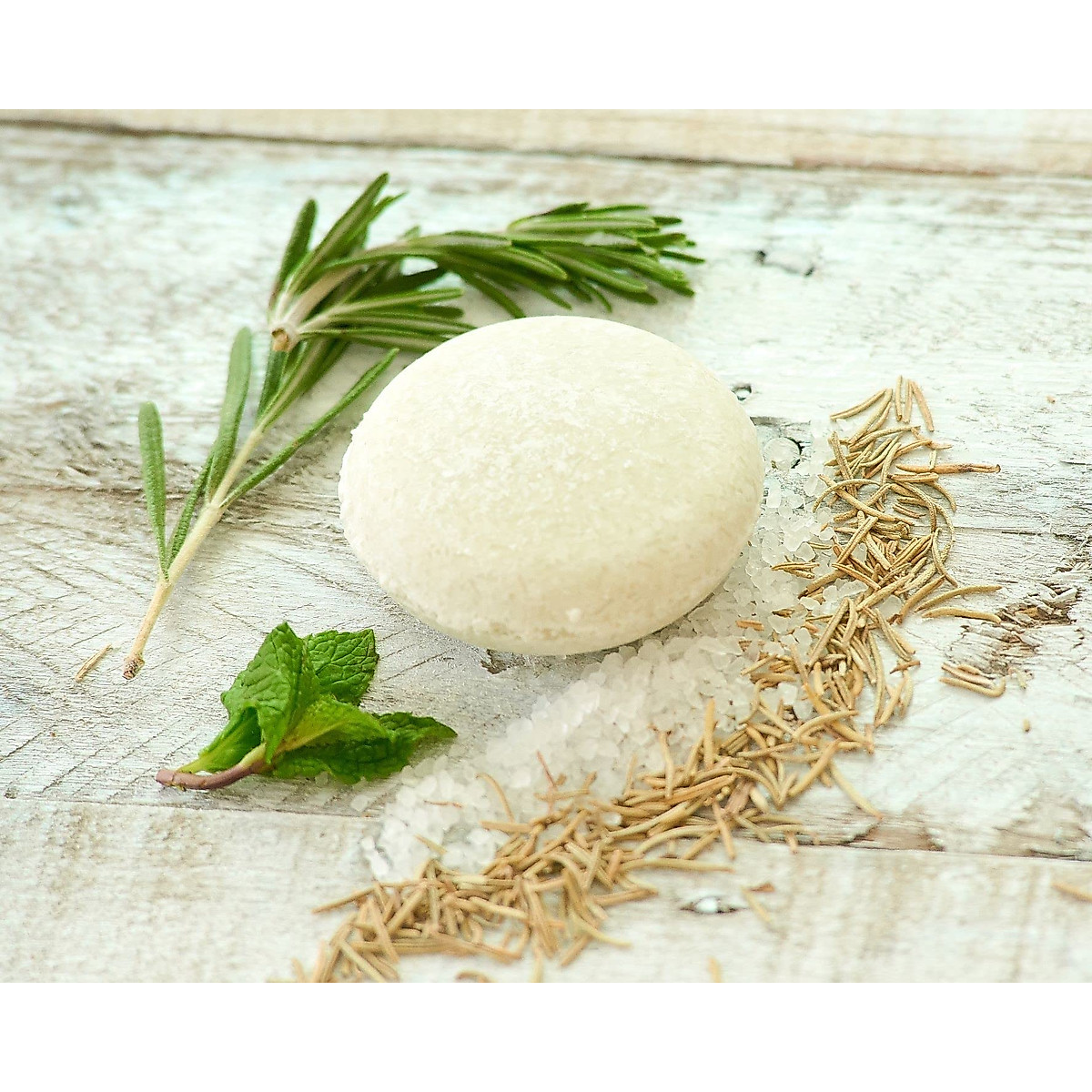 Natural Rosemary Mint Zero Waste Shampoo Bar by Tangie
