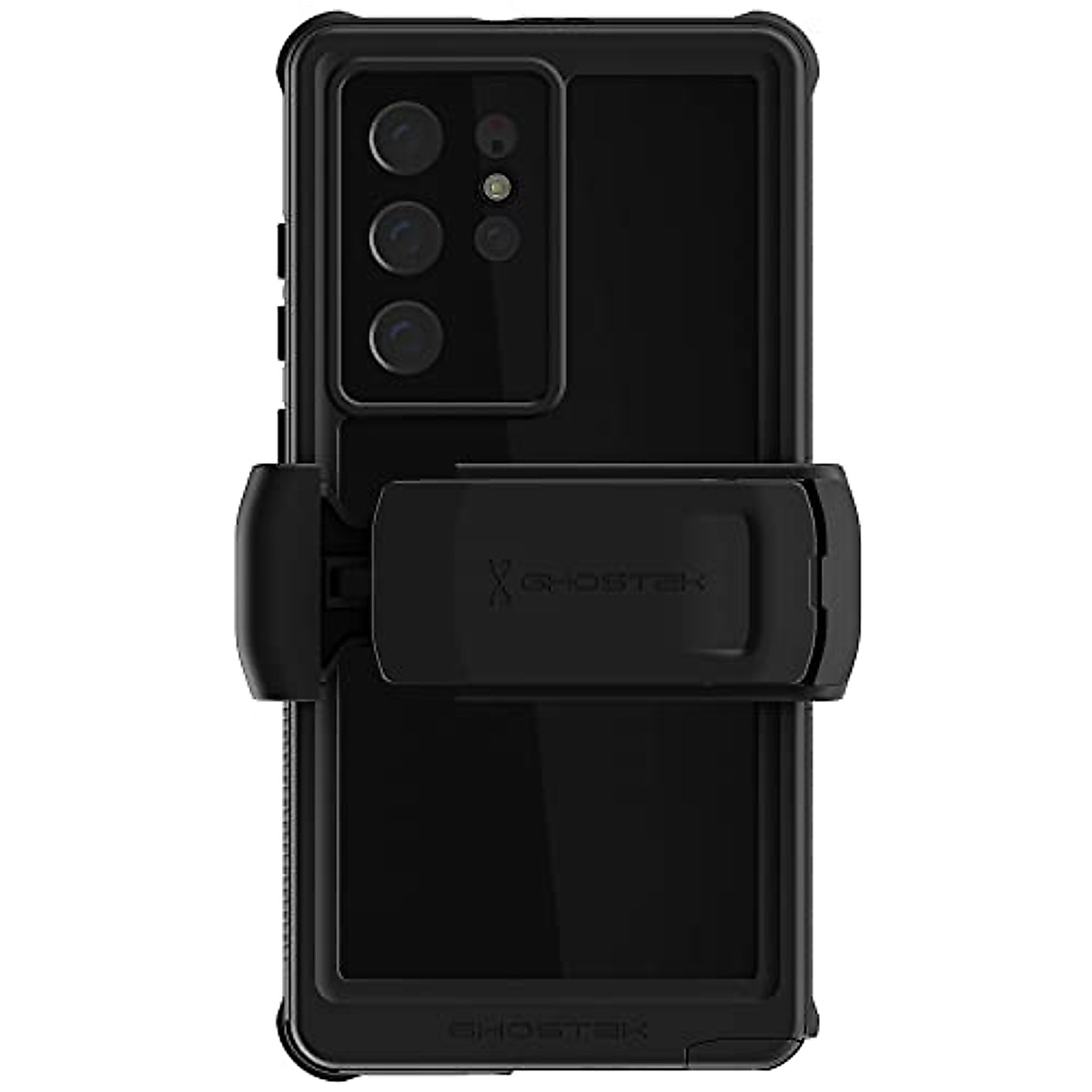 Ghostek NAUTICAL S22 Ultra Case Waterproof with Screen Camera Protector, Belt Clip Holster Heavy Duty Protective Full Body Phone Covers Designed for 2022 Samsung Galaxy S22 Ultra 5G (6.8 inch) (Black)