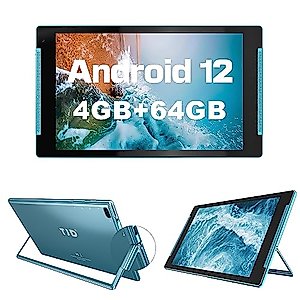 TJD 10.1 inch Tablet,Android Tablets,2GB RAM 32GB ROM, Quad Core Processor, HD IPS Screen, 2.0MP Front+5.0MP Rear Camera,Google Tablet, Wi-Fi, Bluetooth, MT-1011QU, Blue