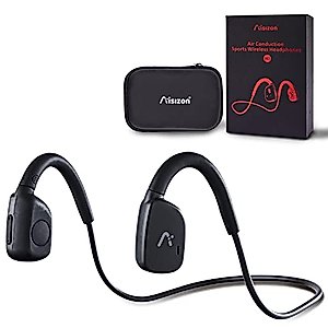 Aisizon Air Conduction Headphones H1, Over Ear Sports Wireless Bluetooth Headphones, Open Ear Headphones Wireless Bluetooth for Runing, Gym Workout, Sports