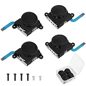 Linkstyle Joycon Joystick Replacement, Professional 3D Analog Thumb Stick for Switch Analog Joystick with Screws, 4PCS