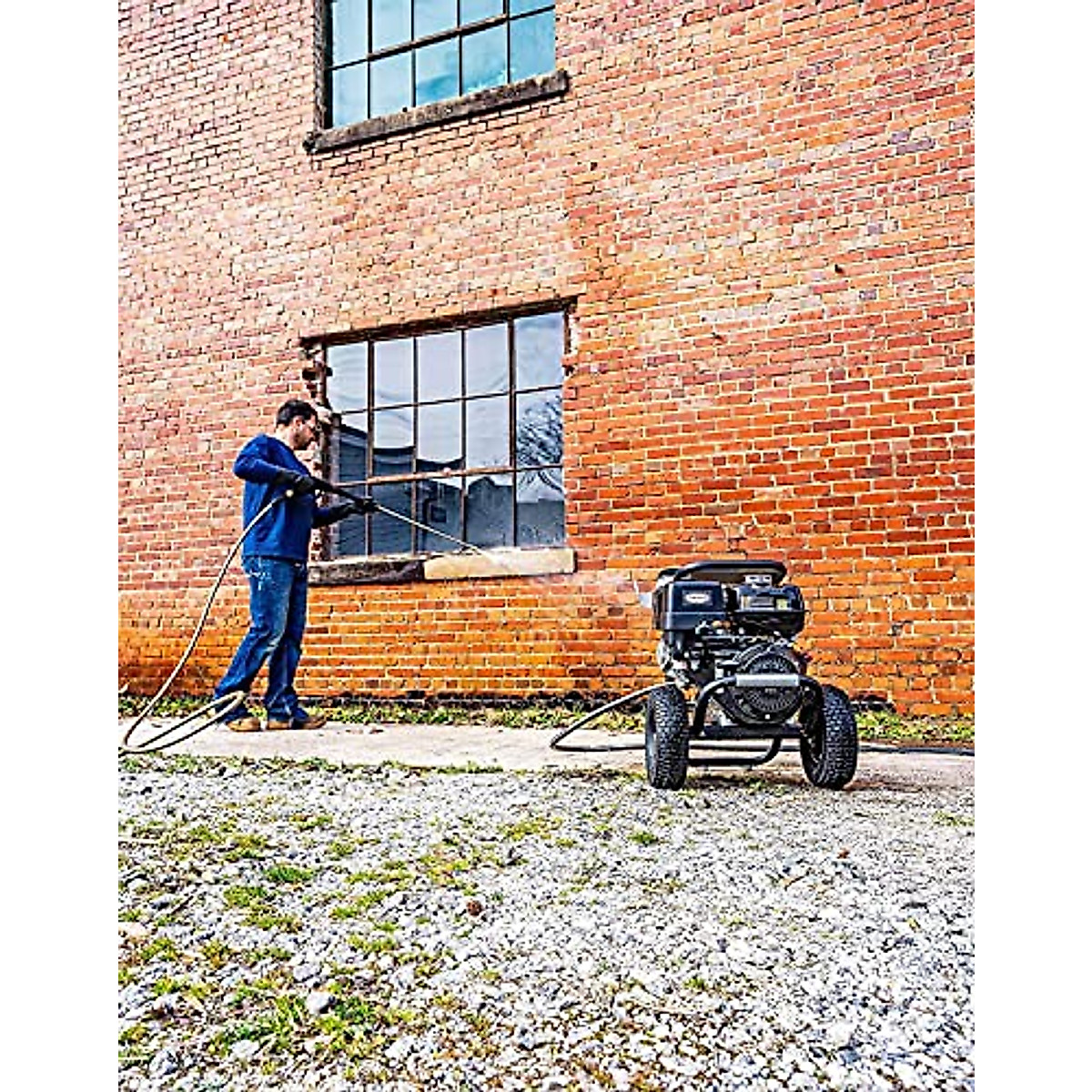 SIMPSON Cleaning PS4240 PowerShot 4200 PSI Gas Pressure Washer, 4.0 GPM, Honda GX390 Engine, Includes Spray Gun, 5 QC Nozzle Tips, 3/8-inch x 50-foot Monster Hose, (49-State)