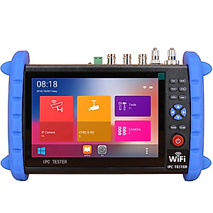 CCTV Tester Pro with 7 Inch Touch Screen-Support IP+Analog+TVI+CVI+AHD+SDI Camera Tester/HDMI-with Cable TDR/IP Discovery/OPM/VFL
