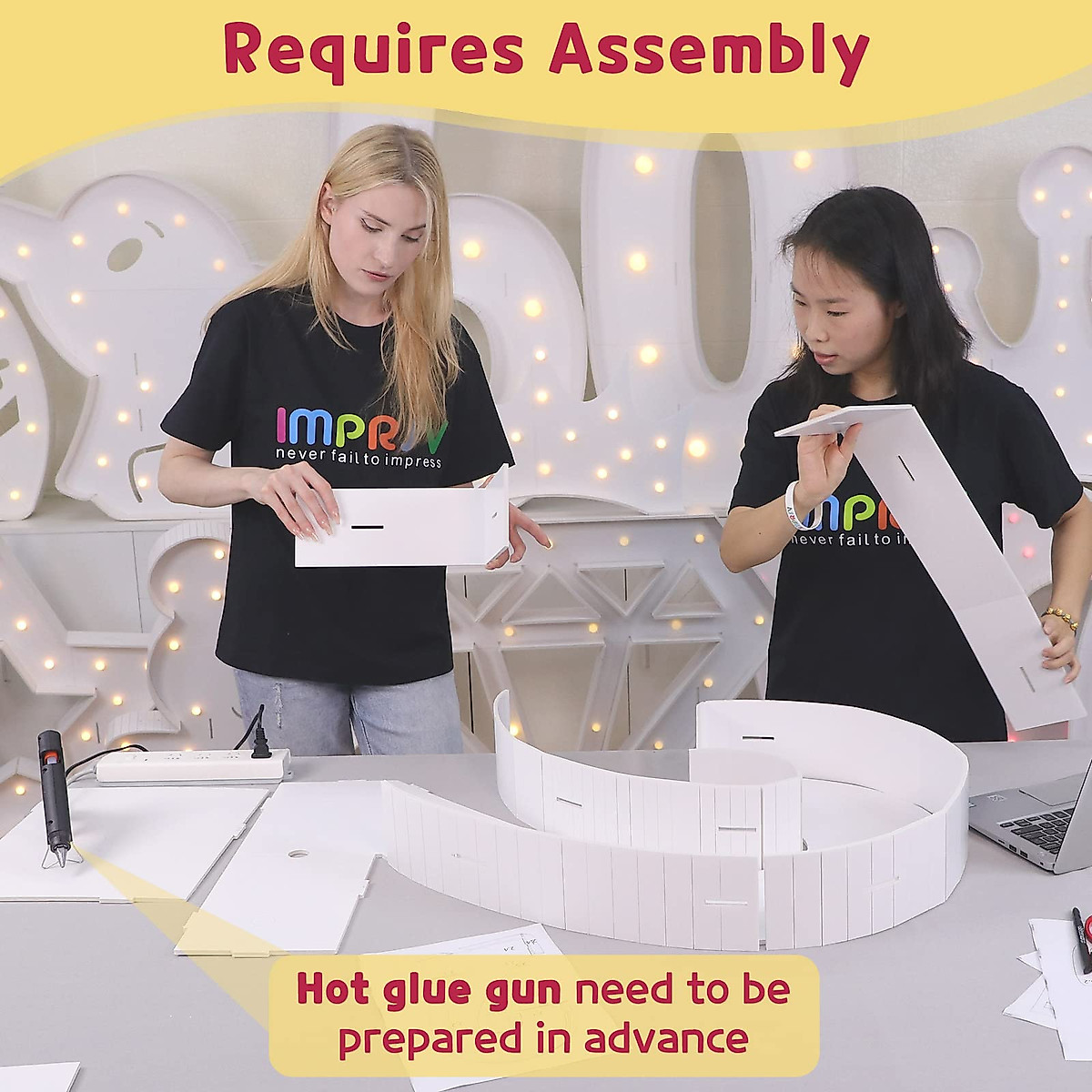 imprsv Marquee Numbers, 4FT Light Up Numbers for 1st Party Birthday Decorations, Mosaic Numbers for Balloons, Large Cardboard Numbers, Number One Balloon Frame, Number Blocks Birthday Decor