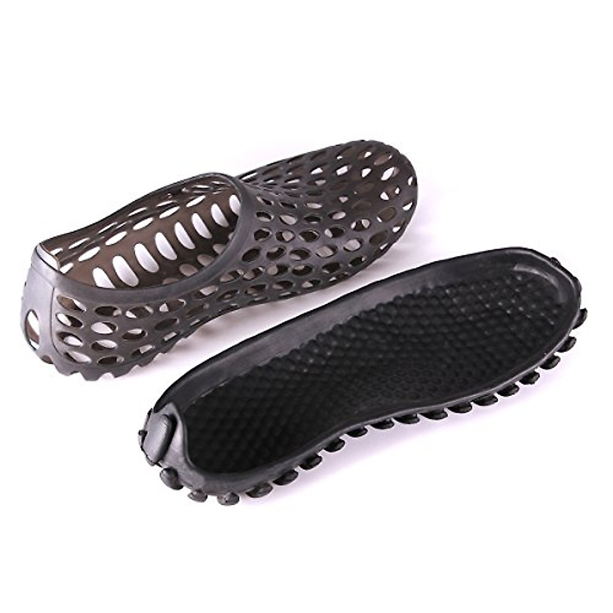 clapzovr Mens Sandals Shower Water Shoes Beach Swim Pool River Shoes Comfort Garden Clogs Black 10 D(M) US