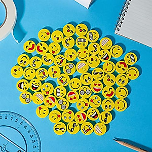 Mr. Pen- Erasers, Pack of 64, Smiley Eraser, Pencil Erasers, Erasers for Kids, School Supplies, Mini Eraser Pencil for Students, Fun Eraser, Cute Erasers, Eraser for School, Prizes for Kids Classroom