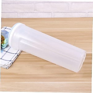 Luxshiny Oatmeal Clear Food With Utensils Containers Spaghetti Beans Nuts Holder Lid Noodles Kitchen Jars Noodle Light for Cereal Blue Sealed Plastic Container Bottle Jar Airtight Pasta