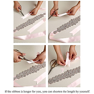 Remedios Rhinestone Bridal Belt Bridesmaid Sash Crystal Wedding Belt Women Dress Accessories,White