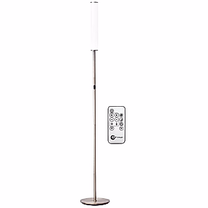 O’Bright Dimmable LED Torchiere Floor Lamp, 270° Tilt Head, 3000 Lumens, Adjustable Brightness, Standing Pole Lamp / Reading Light / Floor Lamps for Living Room, Bedrooms, Dorm and Office (Black)