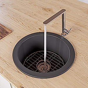 ALFI brand ABF1818R-BM Kitchen Sink, Black Matte