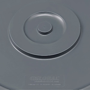 Trash Container Lid for 44 Gallon Can, 24-1/2" Dia,