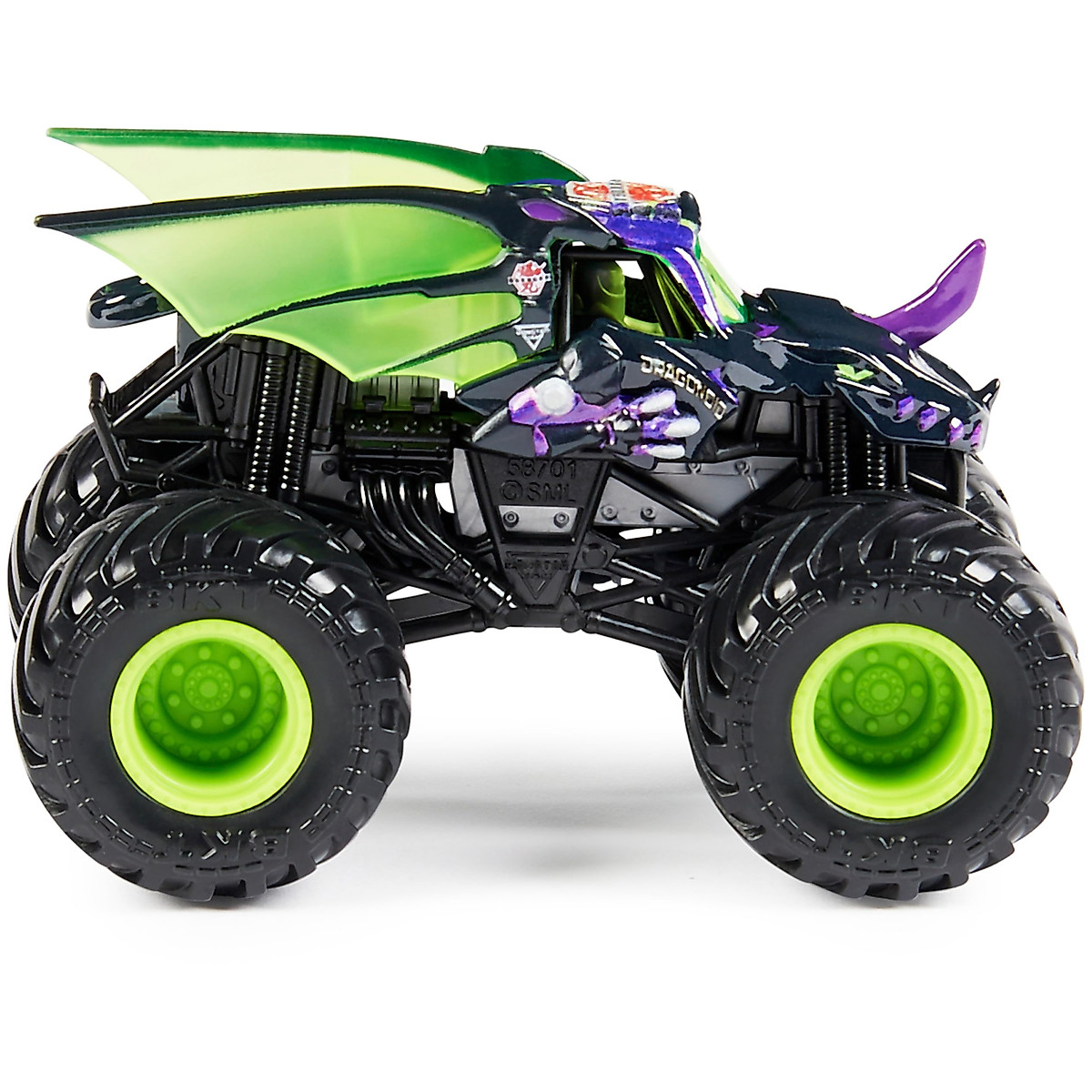 Monster Jam, Official Bakugan Dragonoid Vs. Batman Die-Cast Monster Trucks, 1:64 Scale, Kids Toys for Boys Ages 3 and up