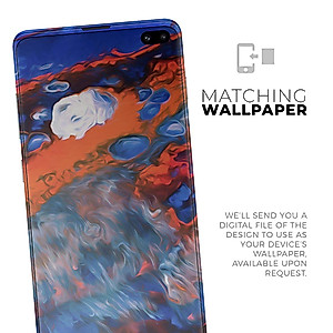 DesignSkinz Blurred Abstract Flow V43 Protective Vinyl Decal Wrap Skin Cover Compatible with The Samsung Galaxy S20 (Screen Trim & Back Glass Skin)