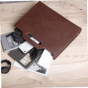 VALICLUD Pu Leather Laptop Bag for Men Messenger Bag Briefcase for Men Male Briefcase Computer Storage Bag