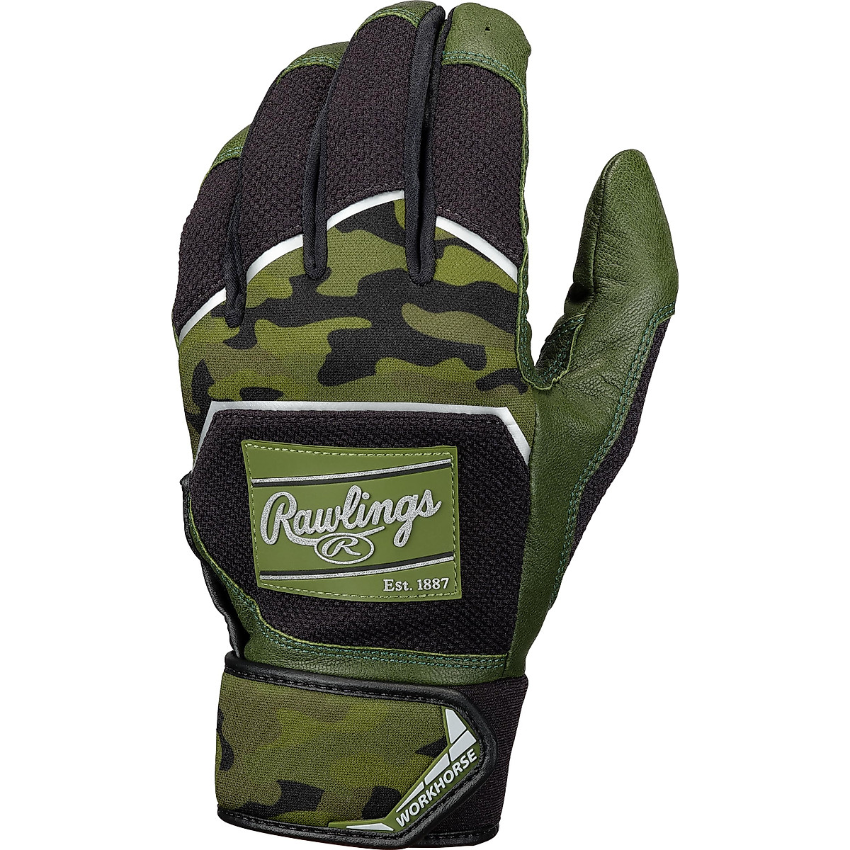 Rawlings | WORKHORSE Baseball Batting Gloves | Youth Medium | White
