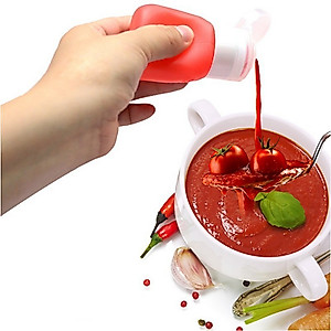 YINGGG Squeeze Portable Salad Dressing Container to Go Bottles Sauce Leakproof Condiment Storage Bottle, Dressing to Go for Lunch set of 4 (85ML)