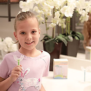 LEPGIFE U Shaped Kids Toothbrush 4 Pack, Fanttmon U-Type Whole Mouth Toothbrush for Kids (Age 6-10)