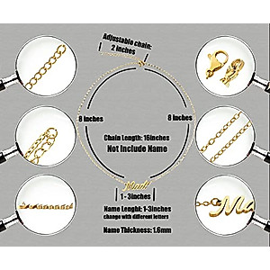 Aoloshow Ariana Charm Name Necklace Carrie Style Name NecklaceWomens Jewelry