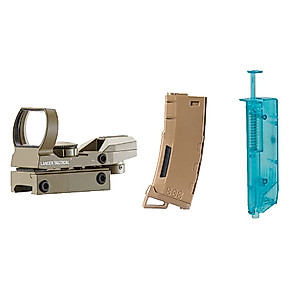 Extra 130 Round Airsoft Magazine & 80 Round Airsoft BB Speedloader - Reflex Airsoft Scope Sight