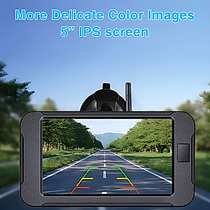 B-Qtech 7" Backup Camera and Monitor Kit, LCD Rear View Monitor with IP68 Waterproof 170 ° Wide Angle Night Vision Back up Camera for Truck,RV,Trailer,Bus,Vans,Vehicle