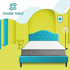 Nutan 11" Firm Foam Encased Foam Mattress with Double Sided Eurotop, Heavy-Duty Comfy Mattresses for Proper Relaxation, Promote Healthy Sleep and Prevent Body Aches, King