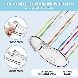 Xpand No Tie Shoelaces System with Elastic Laces - One Size Fits All Adult and Kids Shoes