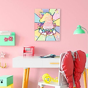 Just My Style Canvas- Magical Unicorn, Pre-Printed Paint Your Own Canvas Art by Horizon Group USA