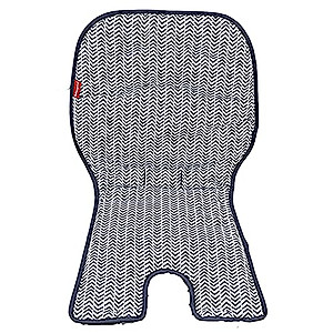 F-Price Replacement Part for Fisher-Price Highchair - HBD72 ~ Space-Saver Simple Clean High-Chair Booster Seat ~ Pencil Strokes ~ Replacement Seat Pad, Gray, White