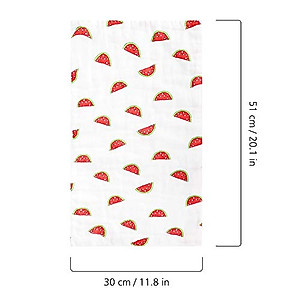 Accmor Baby Burp Cloths, 4 Pack Muslin Burp Cloths, Baby Burp Rags, 6 Layers Extra Absorbent and Soft Large 100% Cotton Burp Cloths