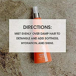 SEVEN GAZAR Hair Care Leave In Conditioner Detangler Spray, Hairspray for Women, Thin Dry Damaged, Curl-Defining, Wavy Curly Hair, Anti Frizz Detangling Spray, 8oz