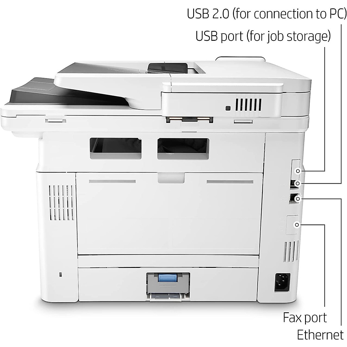 HP Laserjet Pro MFP M428fdw All-in-One Wireless Monochrome Laser Printer for Home Business Office, White - Print Scan Copy Fax - 40 ppm, 50-Sheet ADF, 1200 x 1200 dpi, Auto Duplex Printing, Ethernet