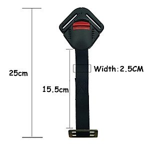 Universal Child Seat Toddler Harness Clip Fixed Lock Buckle 5 Point Adjustable Strap Locking Buckle Clip for Stroller High Chair Pram Buggy Kid Pushchair