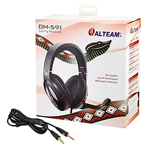 ALTEAM Wired Gaming Headset Over Ear 53mm Driver Pro Game Headphone with Microphone, Surround Bass Stereo Sound, 3.5mm Plug for PC Computer Laptop Xbox One Nintendo Switch Android Ios Mobile Device