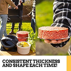 MOUNTAIN GRILLERS Burger Press Patty Burger Maker - Non Stick Hamburger press Mold Kit for Easily Making Delicious Stuffed Burgers, Regular Beef Burger and Perfect Shaped Patties - Bonus 40 Wax Papers