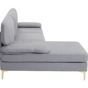 ATY 80" L Shape Sectional Sofa with Chaise, Modern 3-Seater Corner Couch for Small Space, Easy Assemble, Light Gray