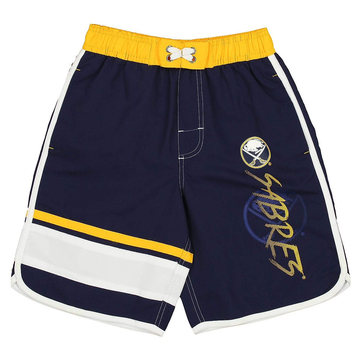 Outerstuff NHL Big Boys Youth (8-20) Swim Shorts, Buffalo Sabres Small (8)