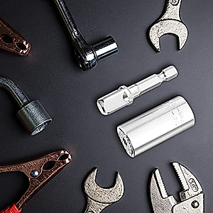 DOITOOL Men’s Gift Universal Socket Hex Axle Tool Axle Wheel Hub Axle Spindle Socket Adapter Power Drill Adapter Stocking Stuffer Treats