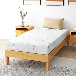 Twin Mattress, 100-Night Sleep Trial, 10-Year Limited Warranty, 6/8/10/12 inch Size Bed Mattresses Fiberglass Free for Daybed, Kids Bunk Trundle Bed, Gel Memory Foam, Medium Firm, 75"L x 38"W